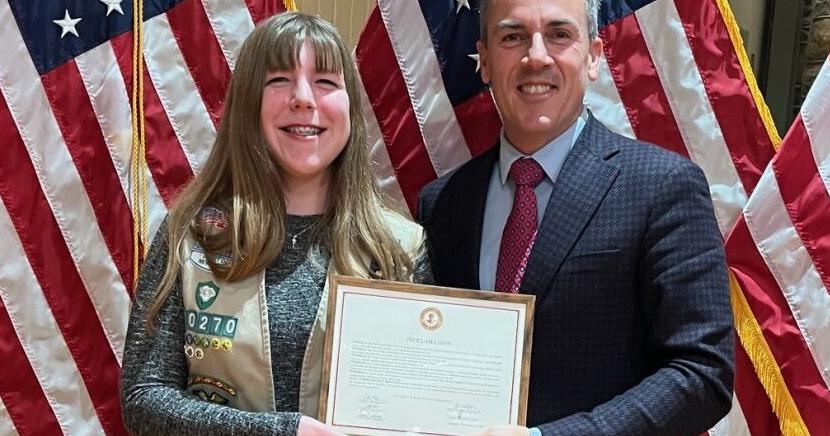 Commissioners honors local Girl Scout for earning Silver Award | News ...