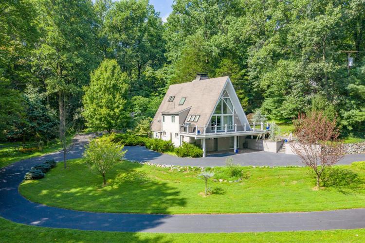 Contemporary A-frame offered in Alexandria Twp. | | newjerseyhills.com