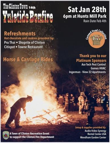 Clinton Yuletide Bonfire returns on this Saturday, Jan. 28 ...