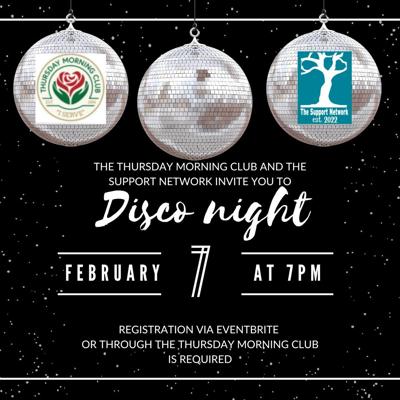 Dance the night away at Thursday Morning Club’s Disco Night Feb. 7 ...