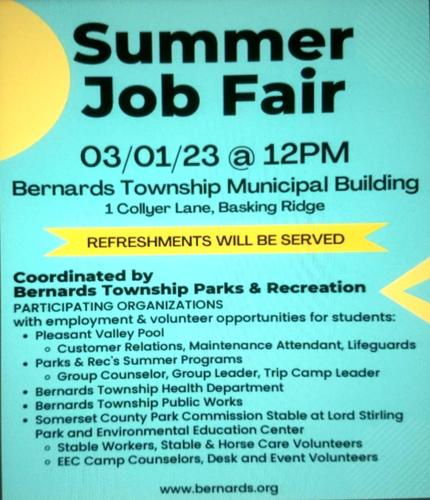 Summer job fair for youths set in Basking Ridge | News | newjerseyhills.com