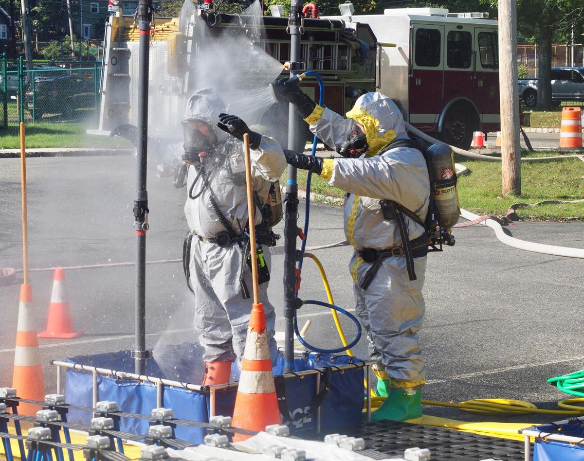 Hazardous chemical leak drill tests Morris Township firefighters ...