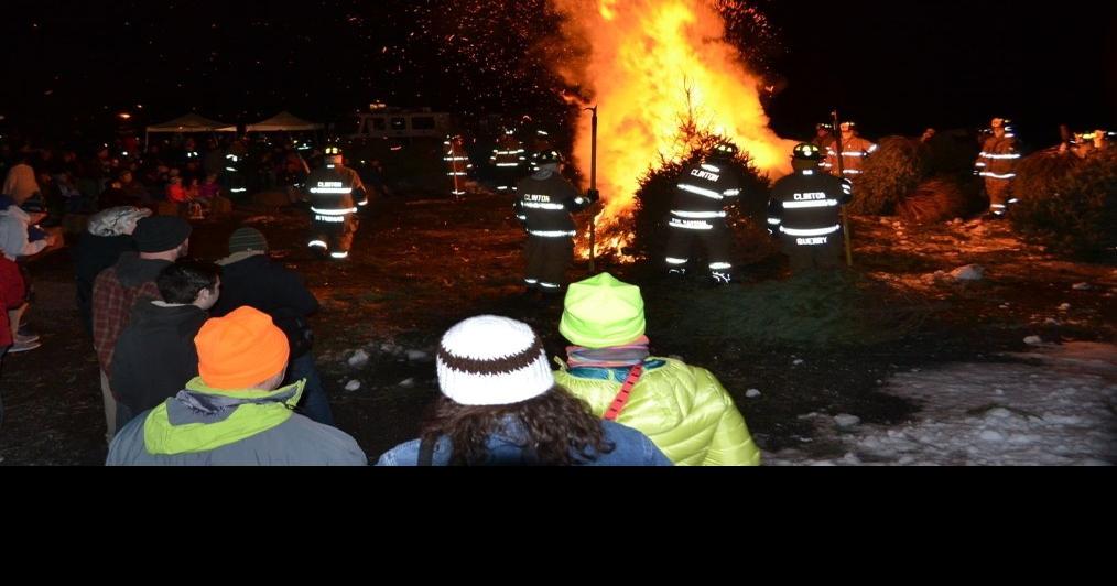 Clinton Yuletide Bonfire finally lights up the skies | Hunterdon Review ...