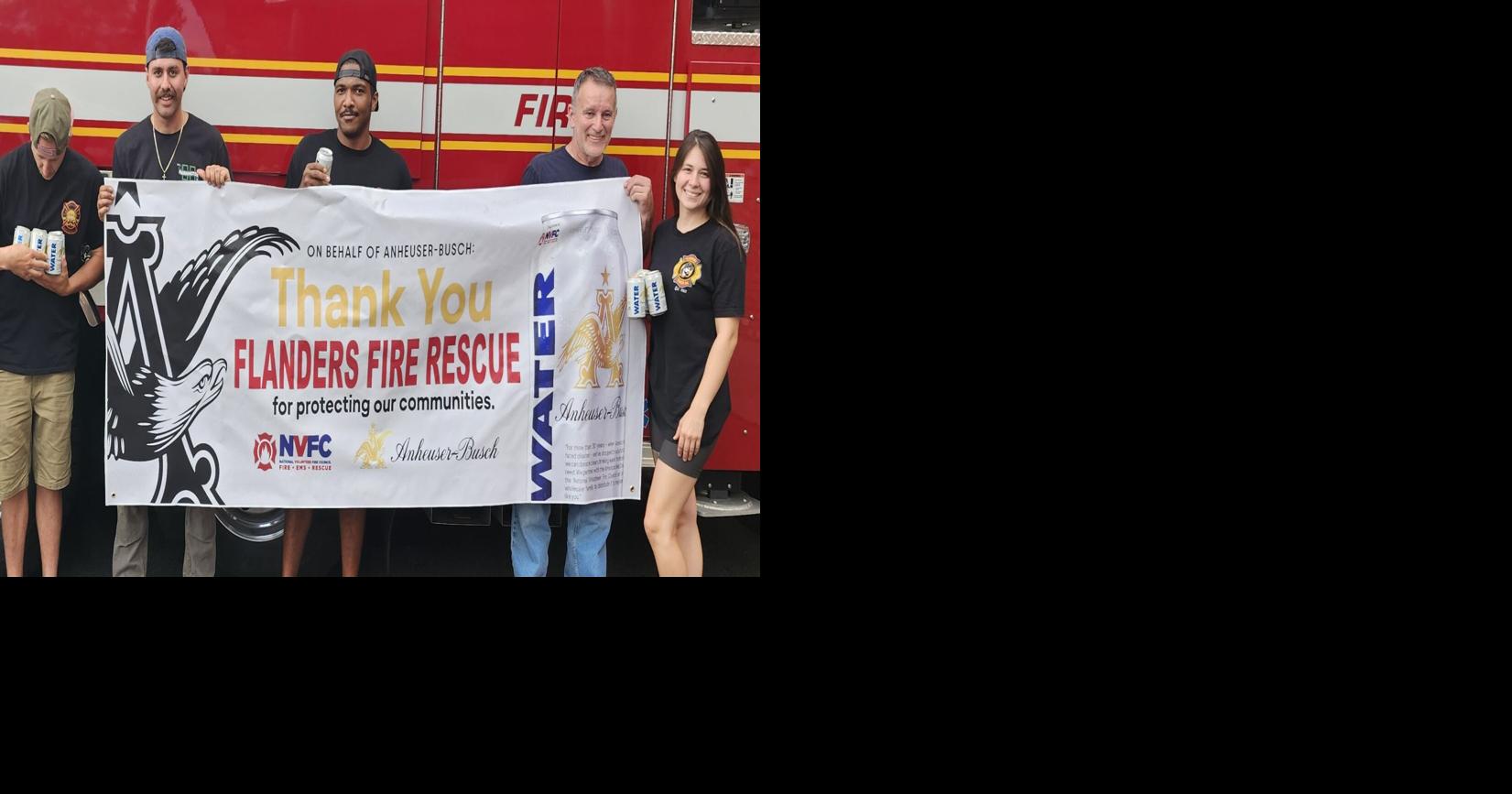 Flanders Fire/Rescue Department receives 2,352 cans of drinking water ...