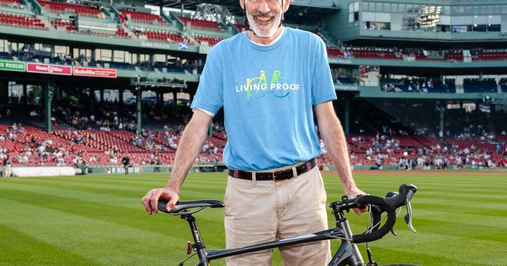 Chatham resident cycles on Fenway Park's warning track for cancer ...