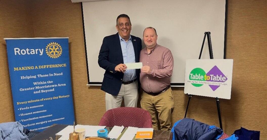 Morristown Rotary Club grants $7,500 to Table to Table | News ...