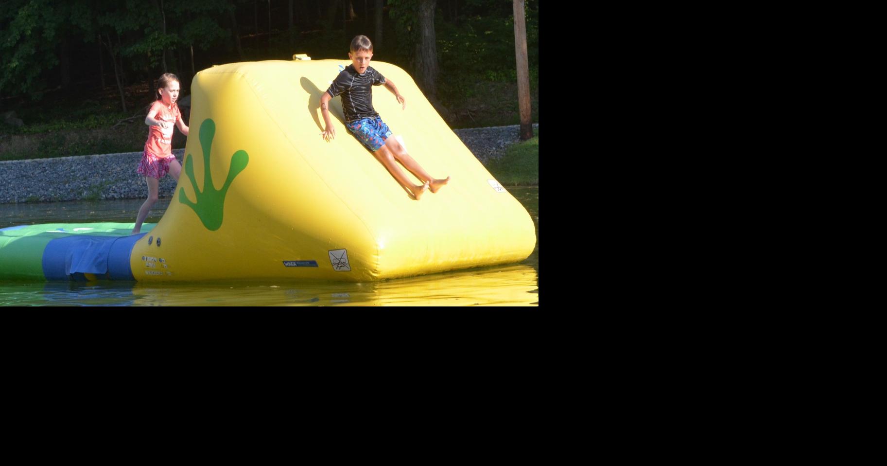 Wibit obstacle challenges young Long Hill racers | Echoes Sentinel News ...