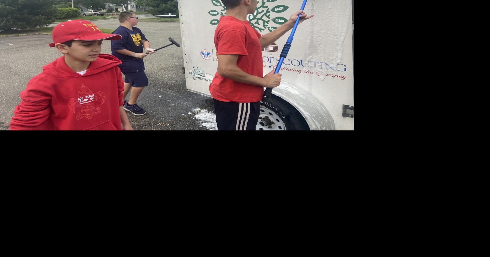 Hanover Boy Scouts wash cars to raise money to repair camping trailer ...
