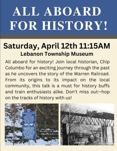 Lebanon Township Museum the story of the Warren Railroad on Saturday ...