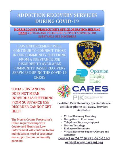 Addiction recovery services available during public health emergency ...