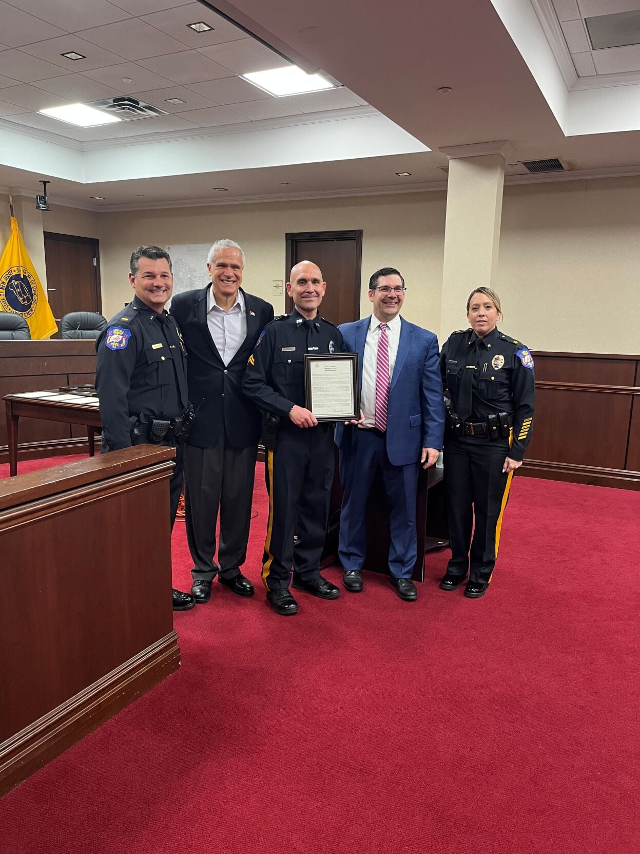 Long Hill promotes six superior officers, recognizes Officer Scala ...