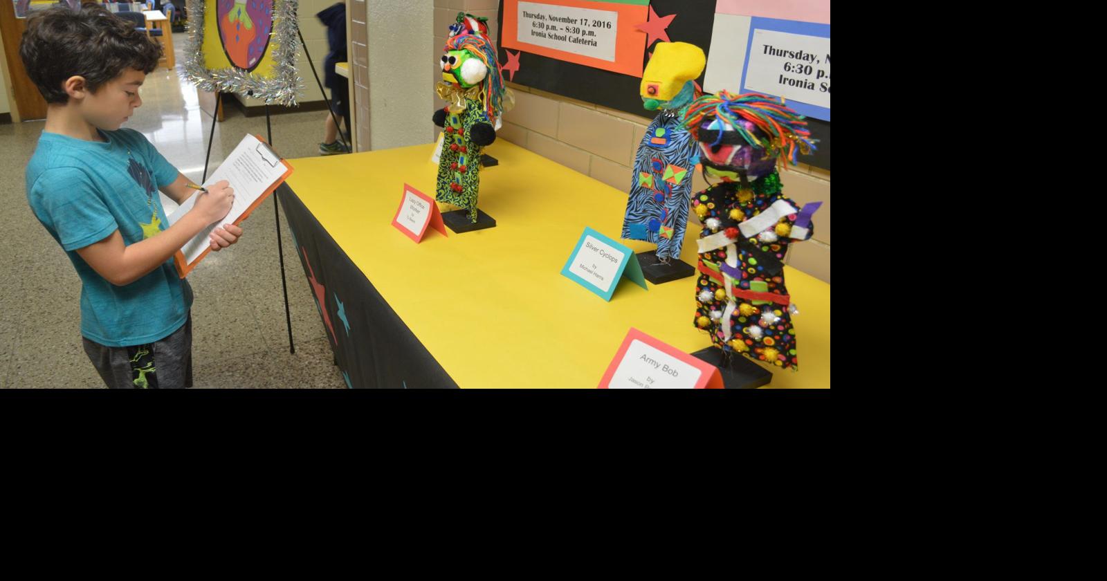 Ironia Elementary School art students showcase their puppets | News ...