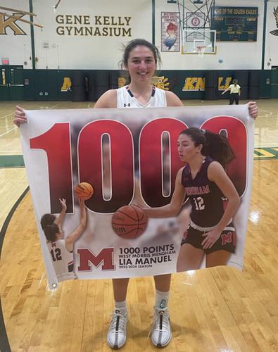 Mendham High senior Lia Manuel tops 1,000 career points as Minutemen ...