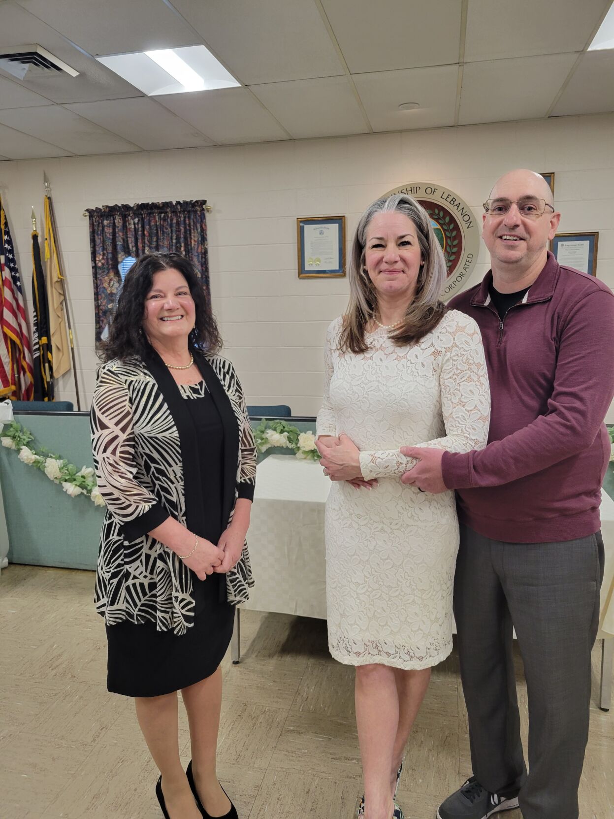 Heather Holzwarth-Szwarc, Christopher Szwarc, wed by Lebanon Township Mayor Beverly Koehler ...