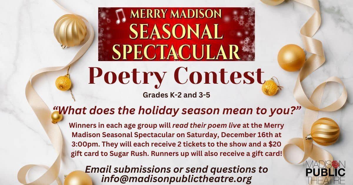 Madison student poetry contest added to 'A Merry Madison Seasonal ...