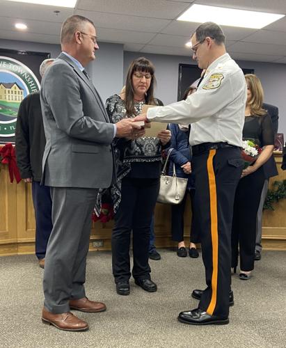 'Three Michaels' sworn in for promotions with Mount Olive Police ...