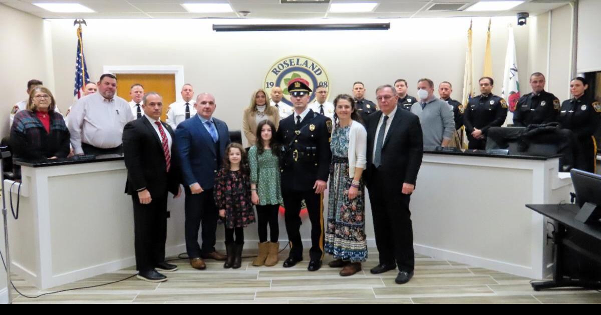 Roseland promotes two police officers to the rank of patrol sergeant ...