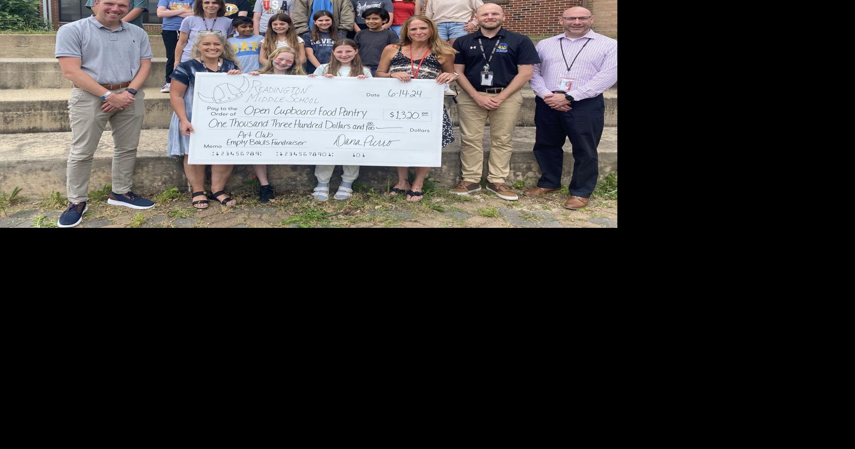 Readington Middle School art students donate $1,320 to Open Cupboard ...