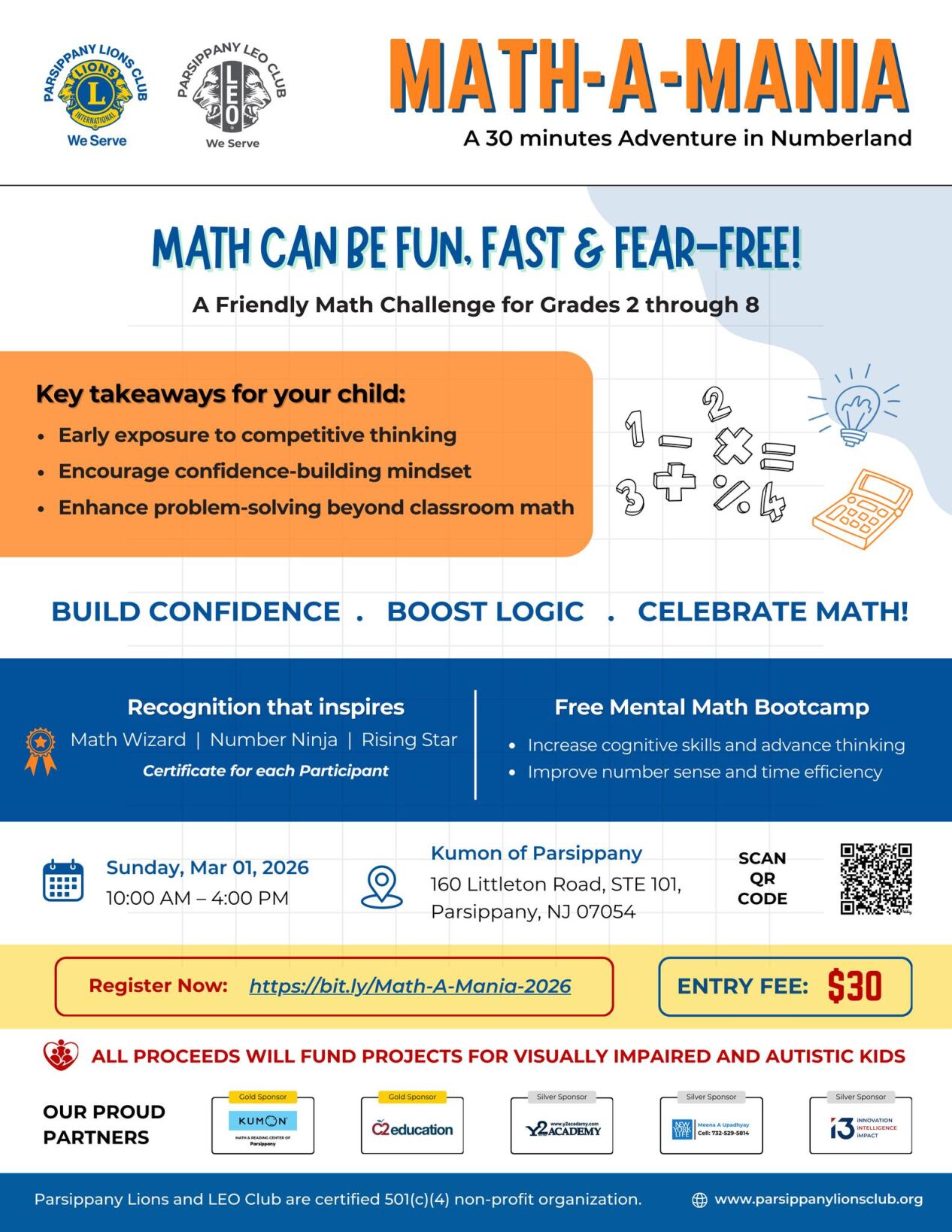 Lion's Club Math-A-Mania competition rescheduled to March 1 | Local ...