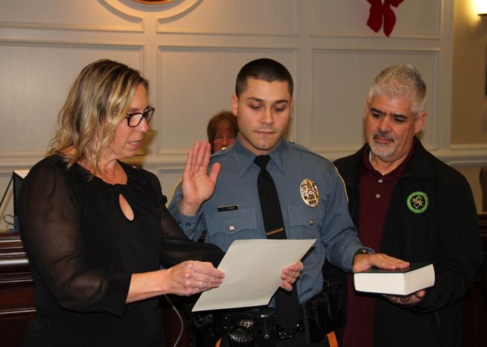 2 new police officers sworn in at Hanover Township Committee meeting ...