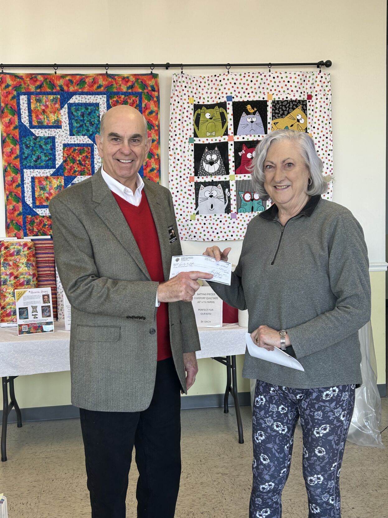 Mother Seton Council Knights of Columbus donated $500 to Quits For Kids | Hunterdon Review News ...