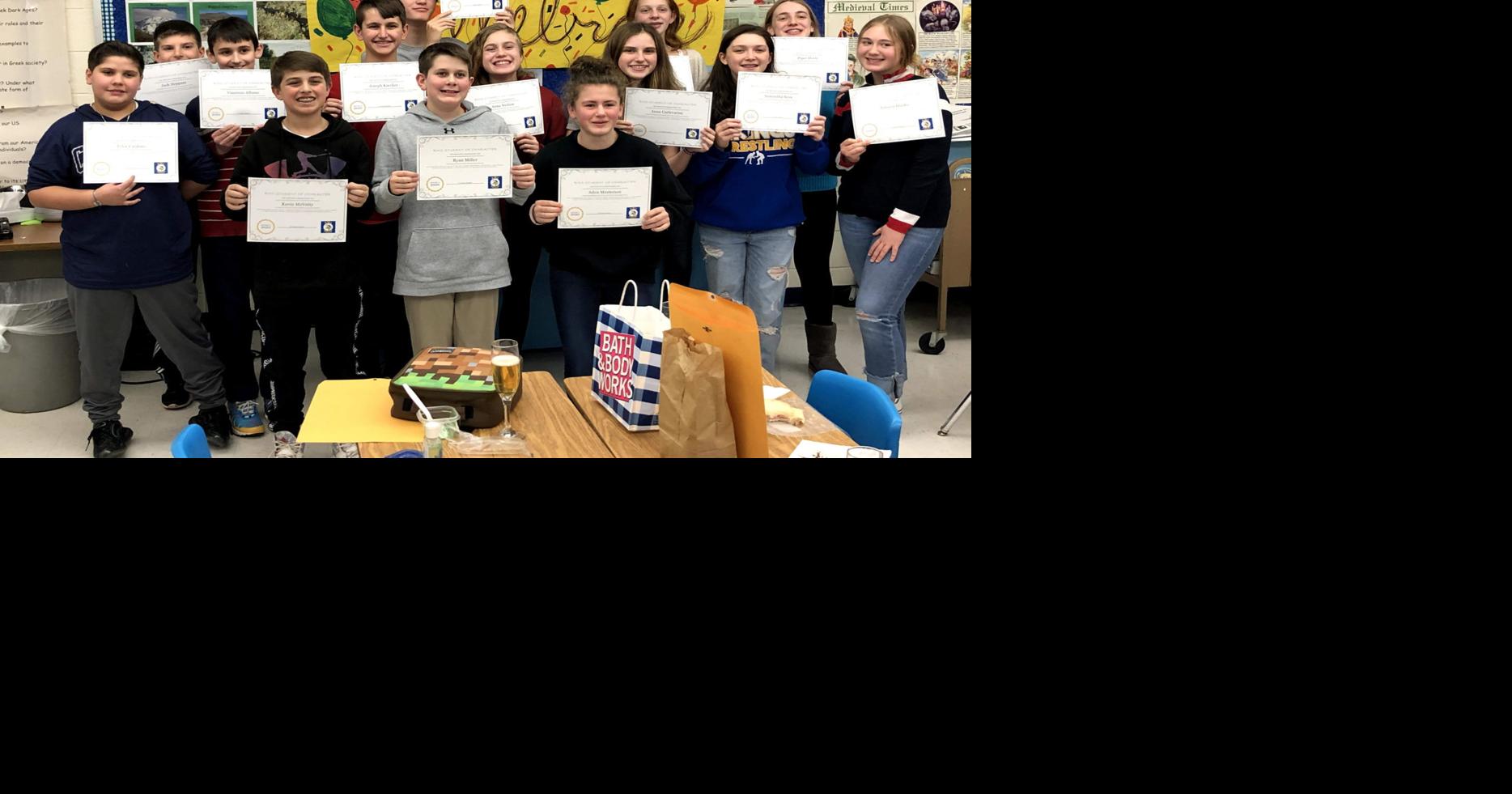 Readington Middle School selects students of strong character | News ...