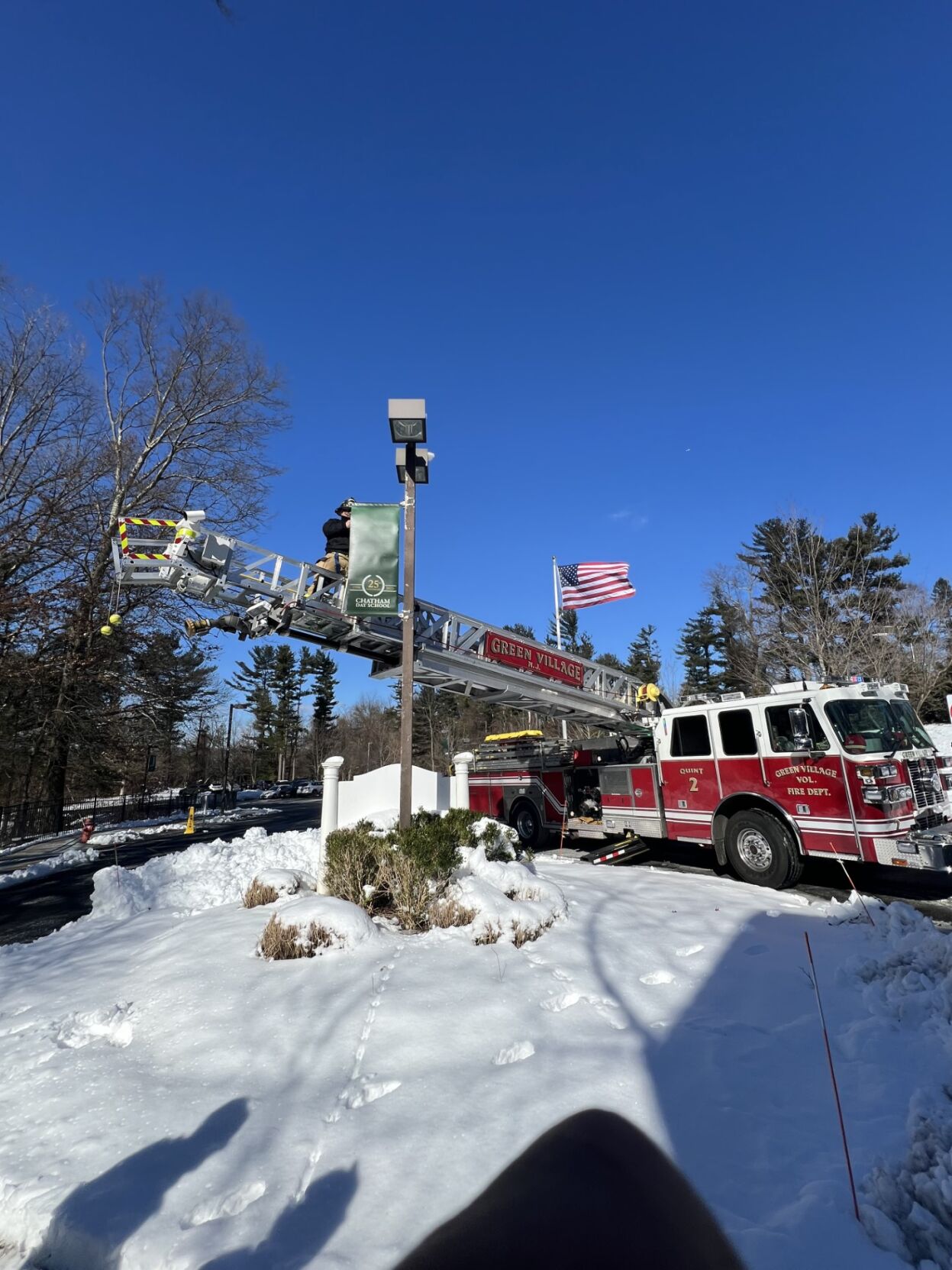 Fixing the flagpole | | newjerseyhills.com