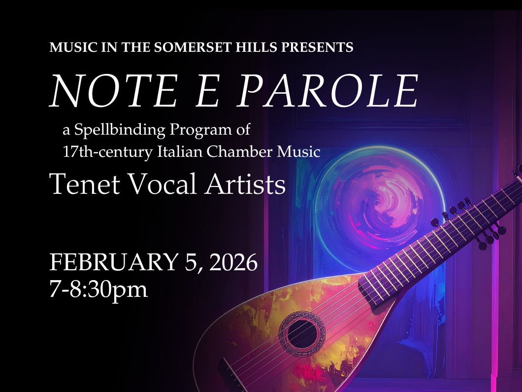 Music in the Somerset Hills presents 17th century Italian chamber music ...