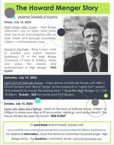 Alien Encounters: High Bridge to host Howard Menger UFO weekend | News ...