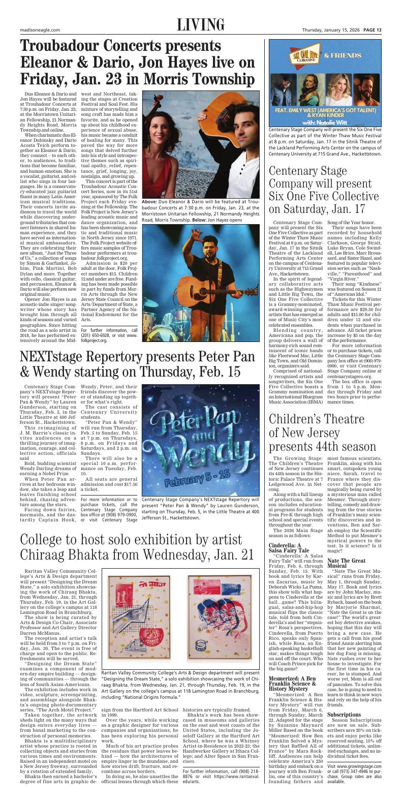 Page A13 | Madison Eagle e-Edition | newjerseyhills.com