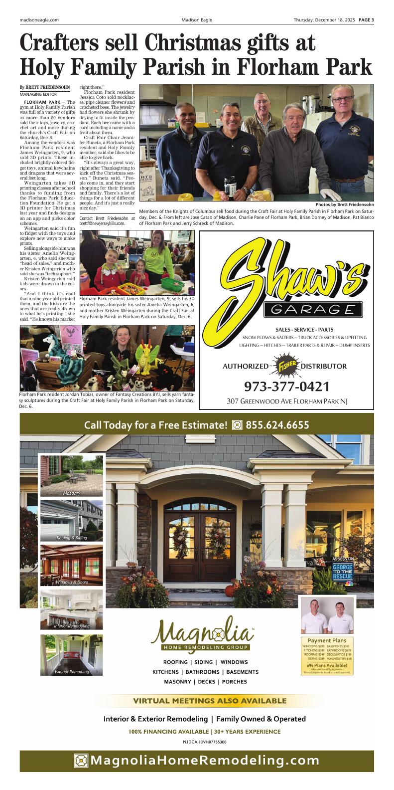 Page A3 | Madison Eagle e-Edition | newjerseyhills.com