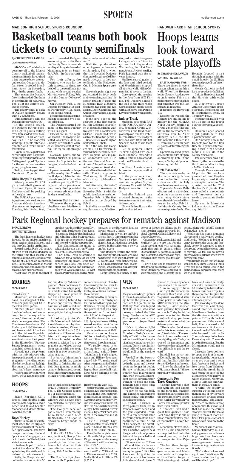 Page A10 | Madison Eagle e-Edition | newjerseyhills.com