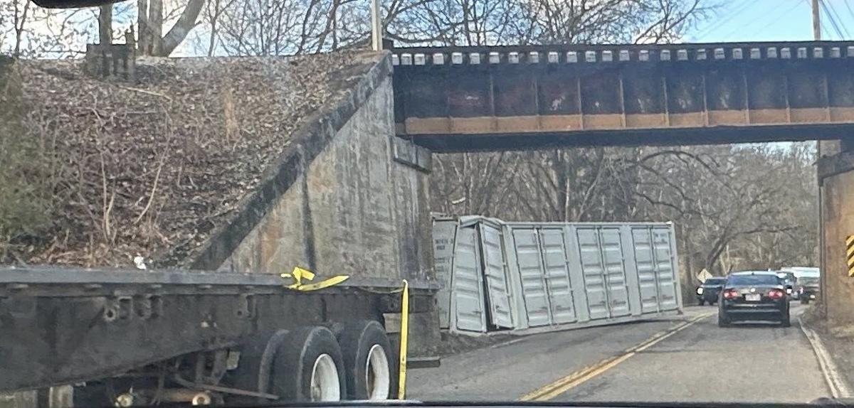 Truck with oversize cargo damages lights, RR bridge | News ...