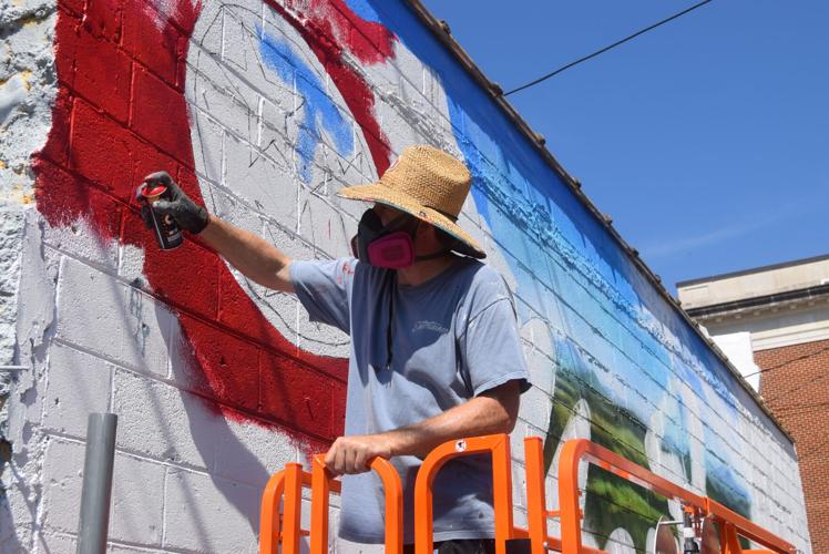 Coming into focus: Mural being painted to help promote tourism ...