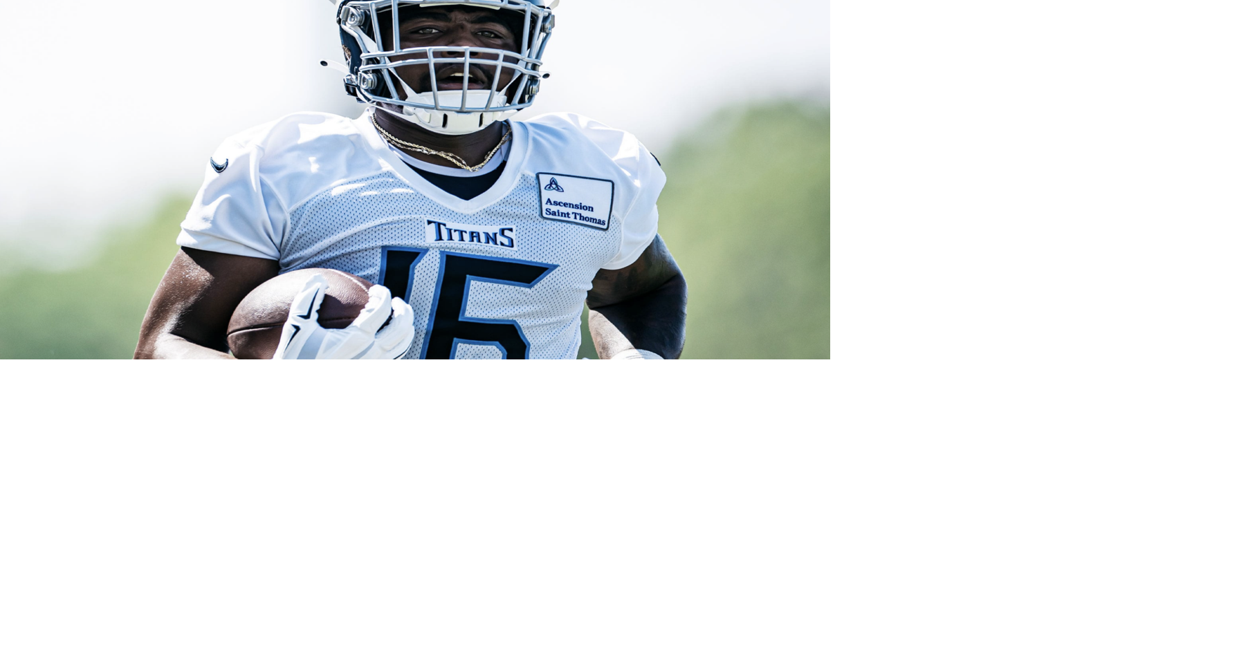 Titans WR Treylon Burks back on practice field Monday ...