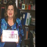 Janice Butler with Breast Cancer Awareness plates | Archives ...