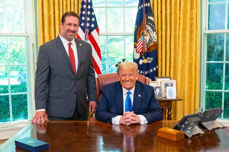 GOP Chairman Jeremy Faison meets with President Donald Trump | News ...