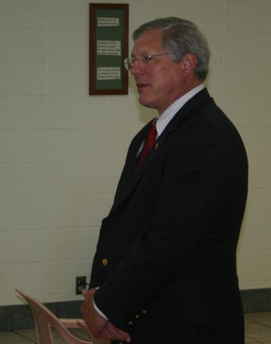 Bob Tuke, the democratic candidate for the US Senate, visited Newport ...