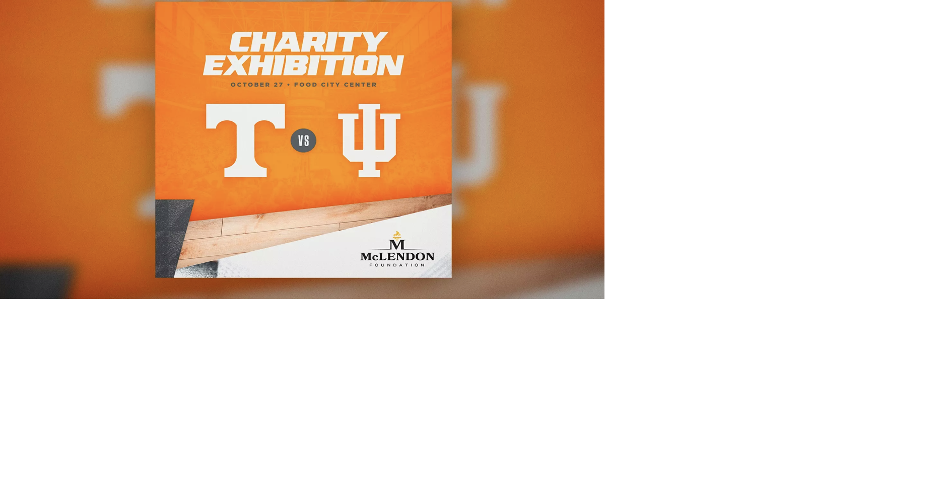 Vols to host Indiana in charity exhibition | | newportplaintalk.com