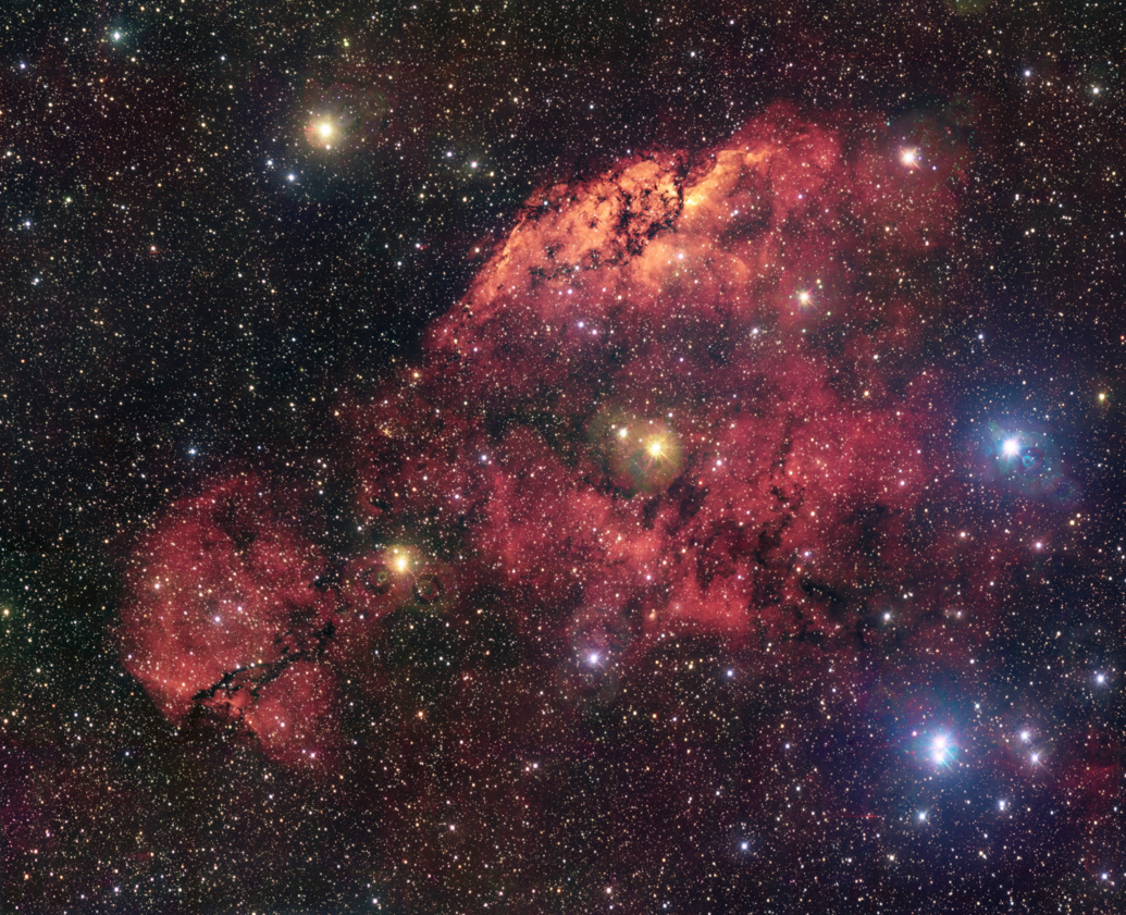 Biggest light telescope in world captures ‘dragon head’ nebula ...