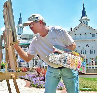 Artist Clark paints Derby winners | News | news-graphic.com