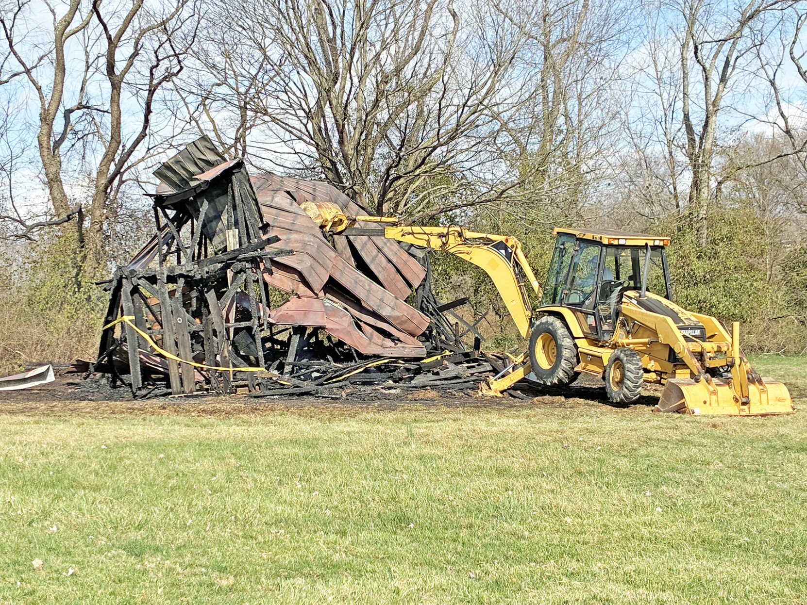 Barn demolished after ‘fully involved’ fire | News | news-graphic.com