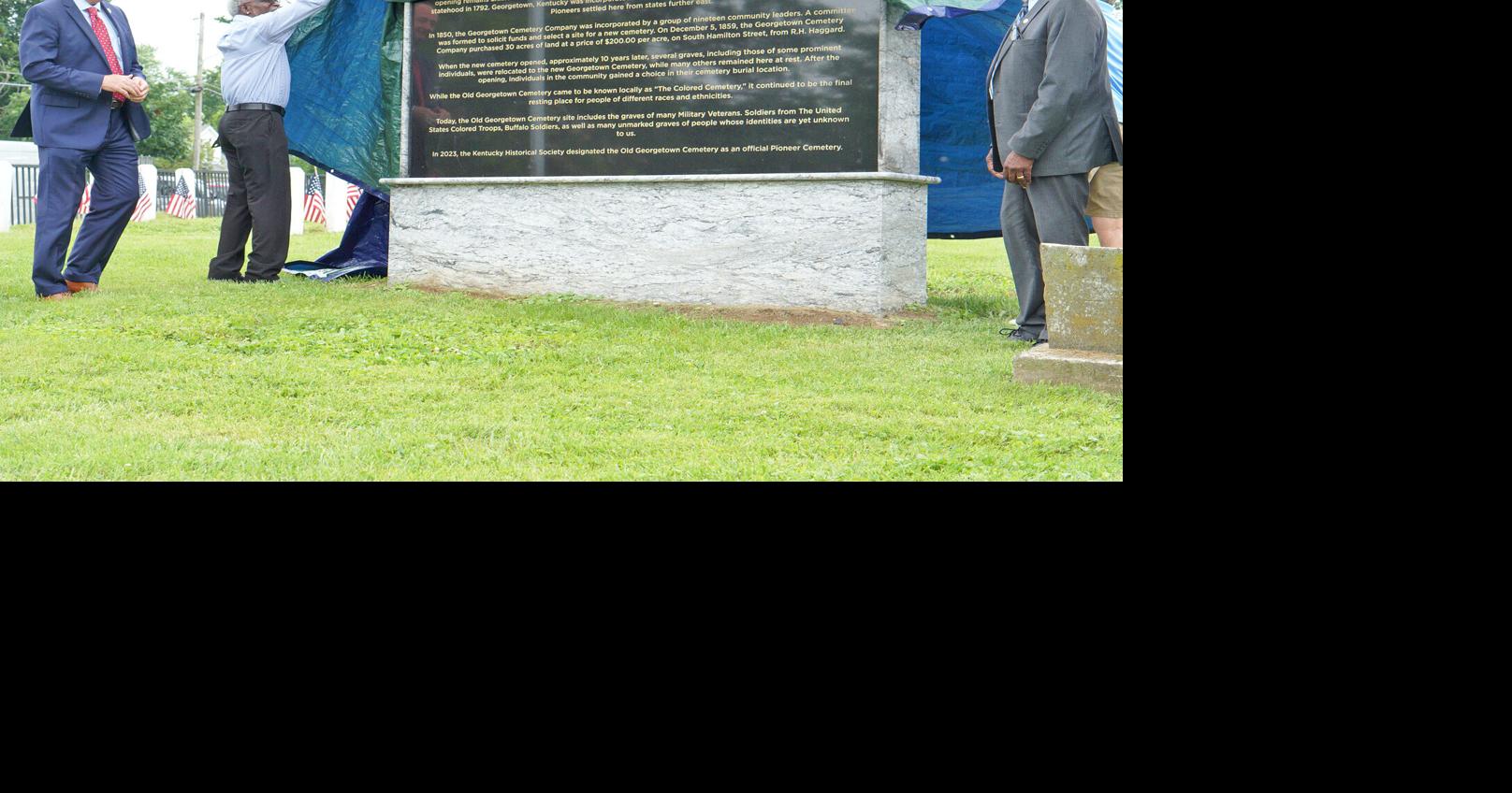 Monument unveiled to recognize Old Georgetown Cemetery | News | news ...