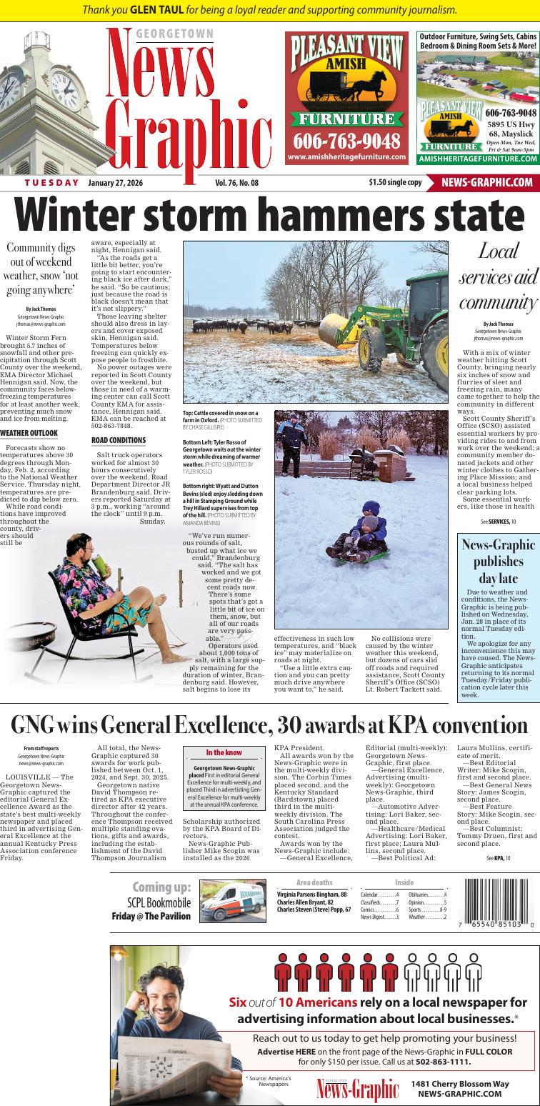 Page P1 | Georgetown News-Graphic | news-graphic.com