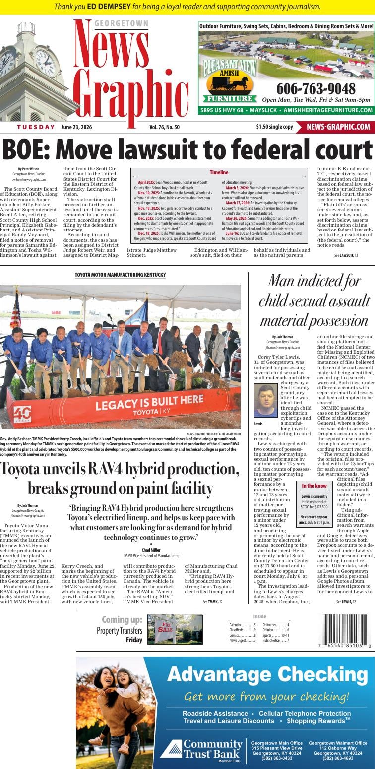 Koger resigns from Stamping Ground Commission | News | news-graphic.com
