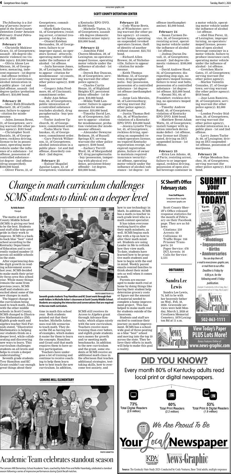 Page P4 | Georgetown News-Graphic | news-graphic.com