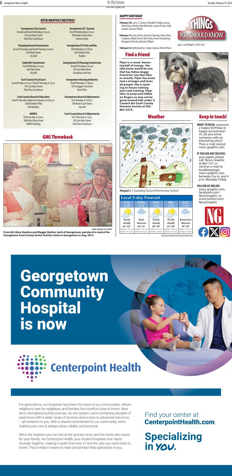 Page P2 | Georgetown News-Graphic | news-graphic.com