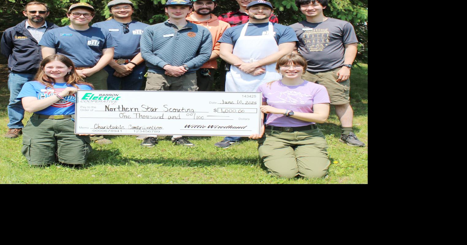Barron Electric Cooperative gives triple support for Scouting | Free ...