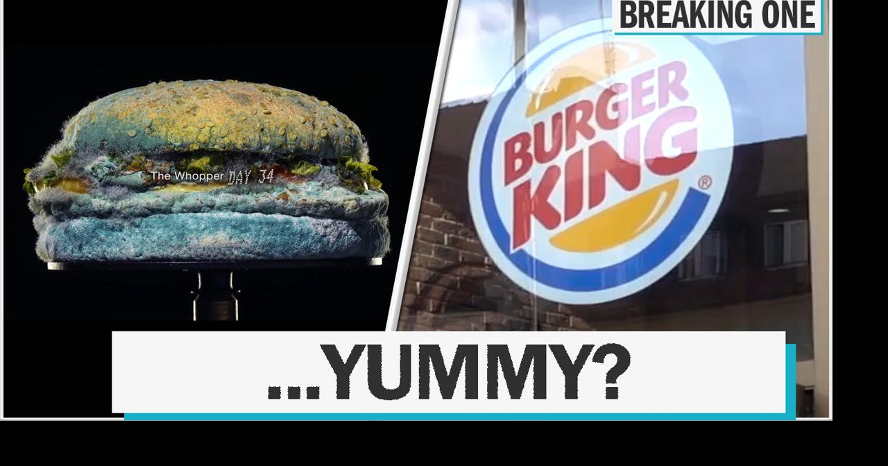 Burger King proudly advertises a moldy Whopper to promote its move away ...