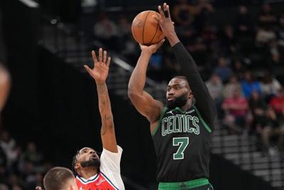 How many points did Jaylen Brown score? Celtics vs. Clippers stats